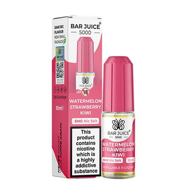 BAR JUICE 5000 - WATERMELON STRAWBERRY KIWI - 10ML NIC SALT [BOX OF 10 ...